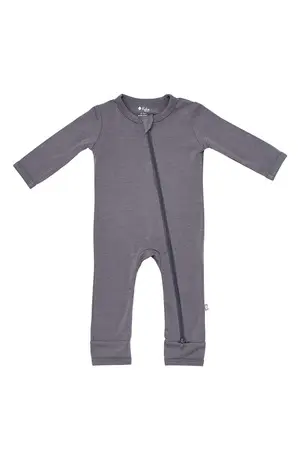 KYTE BABY Zip-up Romper Charcoal