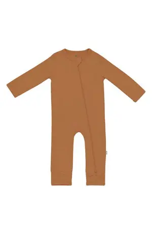 KYTE BABY Zip-up Romper Nutmeg