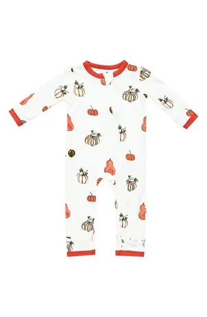 KYTE BABY Zip-up Romper Pumpkin
