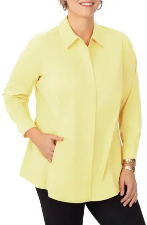 Foxcroft Foxcroft Cici Stretch Tunic Shirt Sunlight