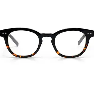 Eyebobs Eyebobs Waylaid 45mm Round Reading Glasses Black Demi/ Black/ Clear