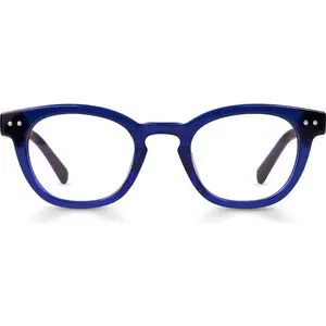 Eyebobs Eyebobs Waylaid 45mm Round Reading Glasses Midnight Blue Crystal