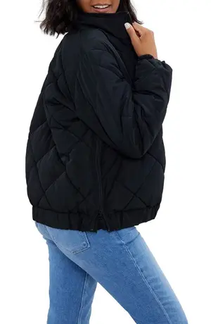 Ingrid & Isabel® Maternity Puffer Jacket - Black