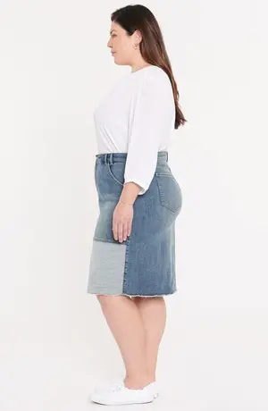 NYDJ Center Slit Midi Skirt