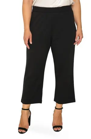 STANDARDS & PRACTICES High Waisted Crepe Pants - Black