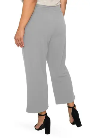 STANDARDS & PRACTICES High Waisted Crepe Pants - Dark Grey