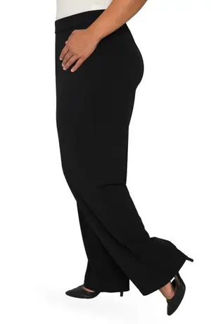 STANDARDS & PRACTICES High Waist Stretch Crepe Trousers - Black