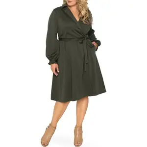 STANDARDS & PRACTICES Utility Shirtdress - Dark Olive