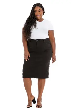 SLINK JEANS Stretch Cotton Denim Skirt