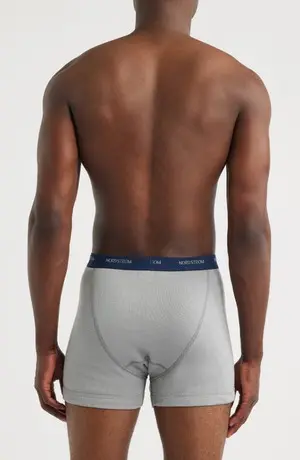 Nordstrom Supima® Cotton Boxer Briefs - Blue Bijou Multi