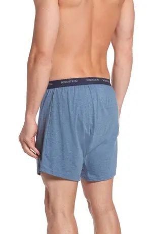 Nordstrom 3-pack Supima® Cotton Boxers - Navy/charcoal/blue