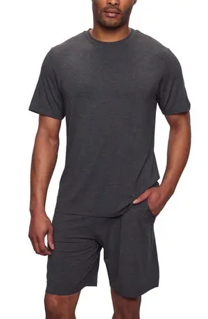 Eberjey Henry Stretch Tencel® Modal Short Pajamas - Charcoal Heather