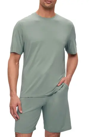 Eberjey Henry Stretch Tencel® Modal Short Pajamas Eucalyptus