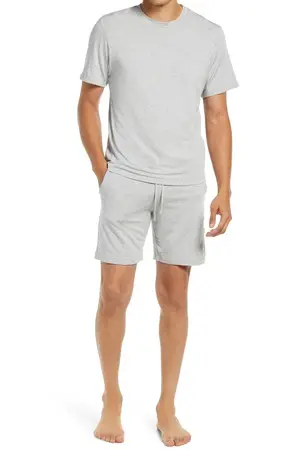 Eberjey Henry Stretch Tencel® Modal Short Pajamas Heather Grey