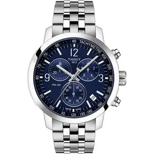 TISSOT Prc 200 Chronograph Bracelet Watch - Silver/blue