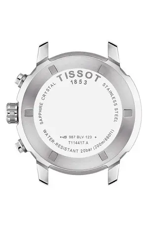 TISSOT Prc 200 Chronograph Bracelet Watch - Silver/blue