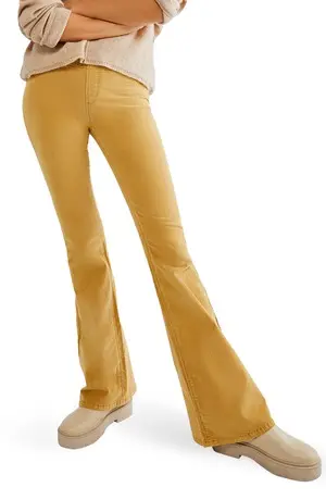 Free People We The Free Pull-on Flare Corduroy Pants