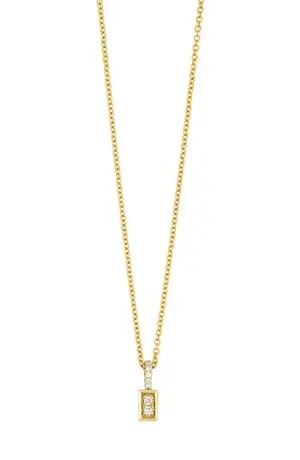 Bony Levy Katherine Diamond Rectangle Pendant Necklace