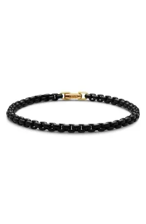 David Yurman David Yurman Bel Aire Chain Bracelet Gold/black Steel