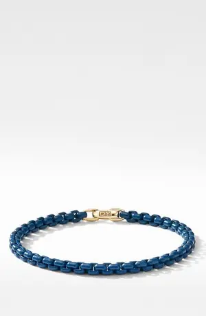 David Yurman David Yurman Bel Aire Chain Bracelet Gold/navy