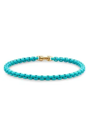 David Yurman David Yurman Bel Aire Chain Bracelet Gold/turquoise