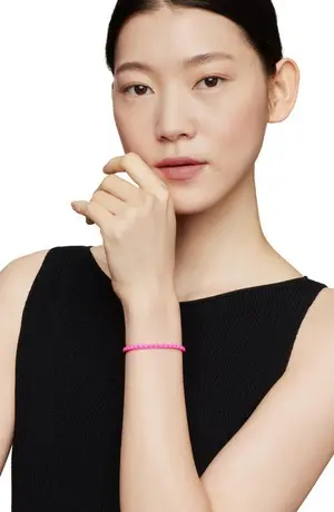 David Yurman Bel Aire Chain Bracelet - Rose Gold/hot Pink