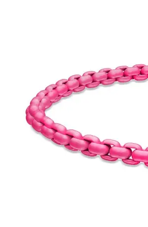 David Yurman Bel Aire Chain Bracelet - Rose Gold/hot Pink