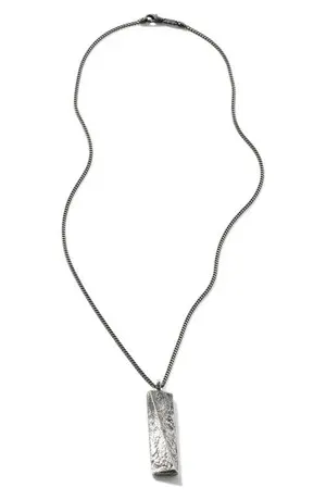 John Hardy Classic Chain Reclaimed Pendant Necklace - Silver