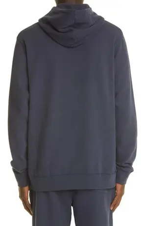 Sunspel French Terry Pullover Hoodie - Navy