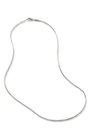 John Hardy John Hardy Box Chain Necklace Black