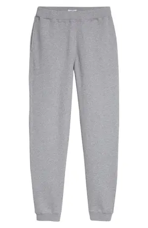 Sunspel French Terry Jogger Sweatpants - Grey Melange