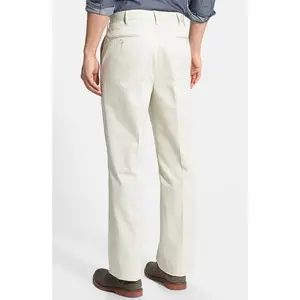 Berle Classic Fit Cotton Dress Pants - Stone