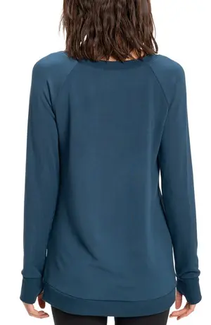 THREADS 4 THOUGHT Leanna Feather Fleece Tunic - Oceanic