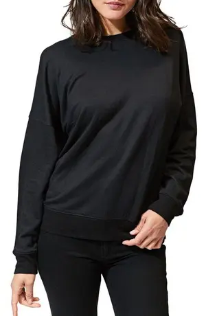 THREADS 4 THOUGHT Cathy Boyfriend Fleece Sweatshirt - Black