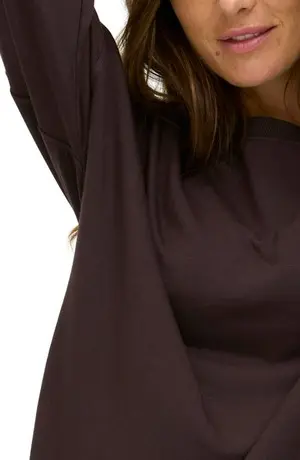 THREADS 4 THOUGHT Cathy Boyfriend Fleece Sweatshirt - Cocoa