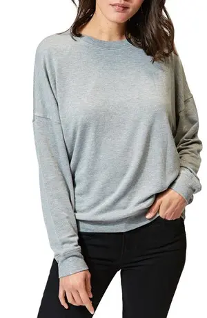 THREADS 4 THOUGHT Cathy Boyfriend Fleece Sweatshirt - Heather Grey