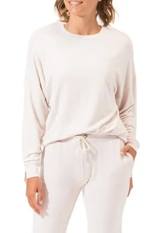 THREADS 4 THOUGHT Threads 4 Thought Cathy Boyfriend Fleece Sweatshirt Marzipan
