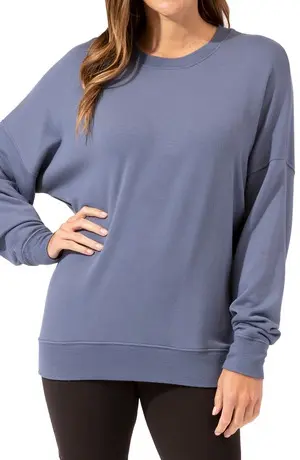 THREADS 4 THOUGHT Threads 4 Thought Cathy Boyfriend Fleece Sweatshirt Serene