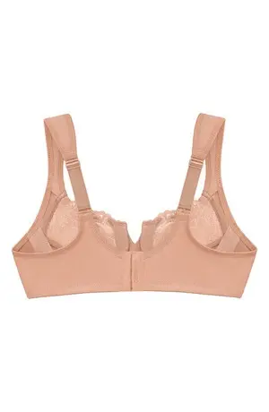 GLAMORISE Wonderwire® Low Cut Lace Underwire Bra - Cappuccino