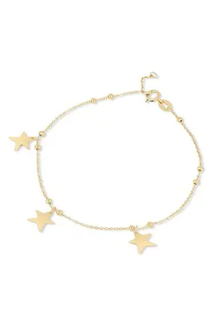 Bony Levy 14k Gold Star Charm Bracelet