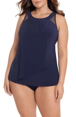 MIRACLESUIT® Illusionists Ursula Swim Top - Midnight Blue