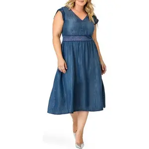 Standards & Practices V Neck Day Dresses