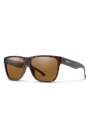 SMITH Lowdown Xl 2 60mm Chromapop™ Polarized Square Sunglasses - Matte Tortoise/brown