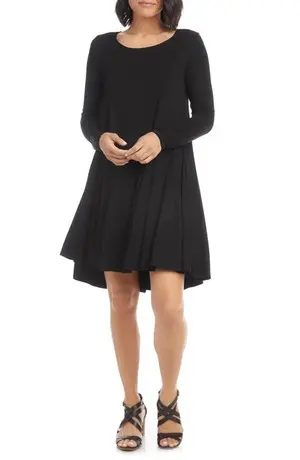 Karen Kane Maggie Long Sleeve Jersey Trapeze Dress
