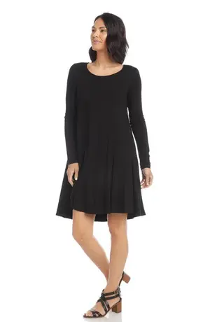 Karen Kane Maggie Long Sleeve Jersey Trapeze Dress