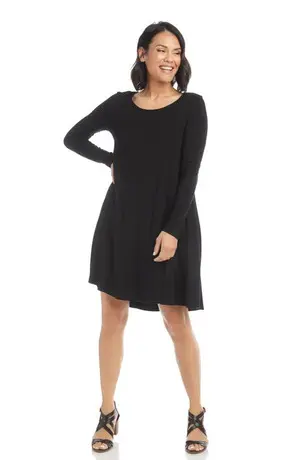Karen Kane Maggie Long Sleeve Jersey Trapeze Dress