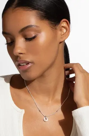 Lagos Caviar Spark Diamond Open Circle Pendant Necklace