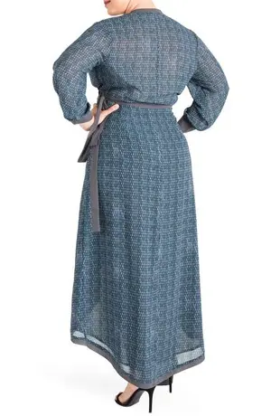 STANDARDS & PRACTICES Elle High/low Wrap Dress