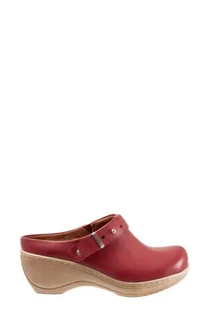 Softwalk Marquette Clog - Dark Red Leather