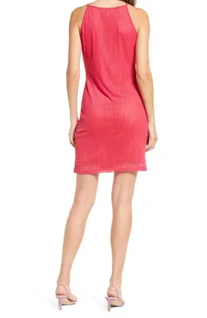 AMY LYNN Mesh Knit Minidress